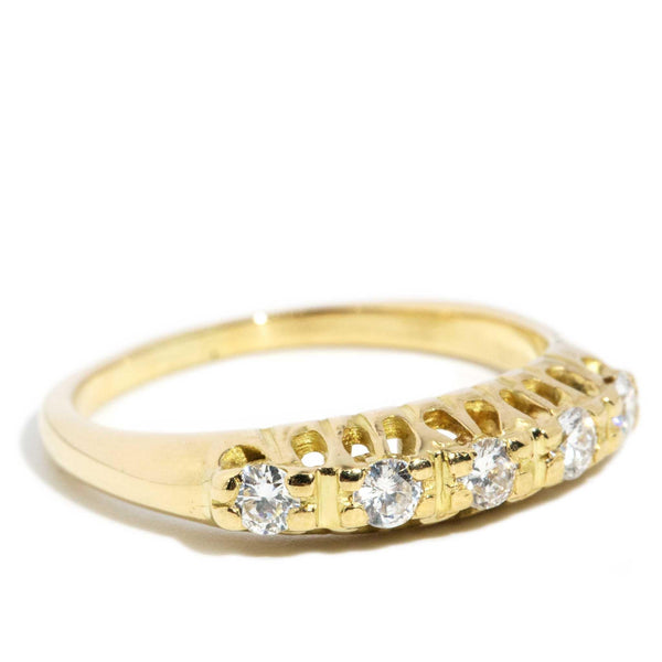 Contemporary Diamond London Bridge Ring 18 Carat Gold – Imperial Jewellery