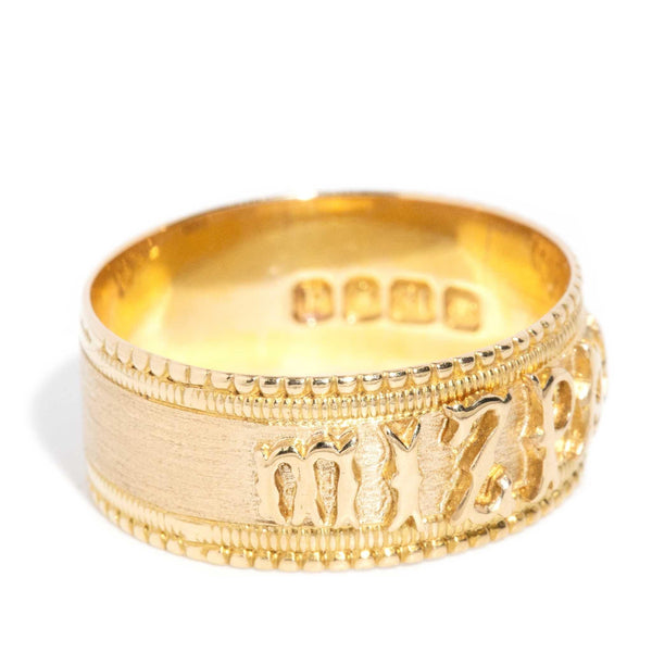 Antique Victorian Mizpah Watchtower Ring 18 Carat Yellow Gold ...