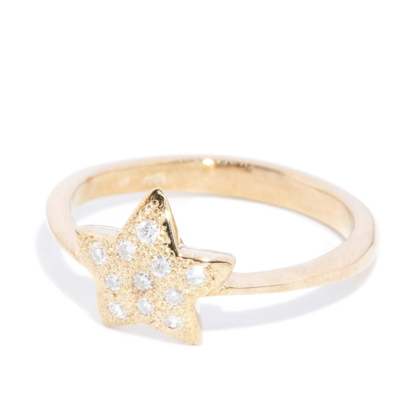 Contemporary Diamond Star Cluster Ring 9 Carat Yellow Gold – Imperial ...