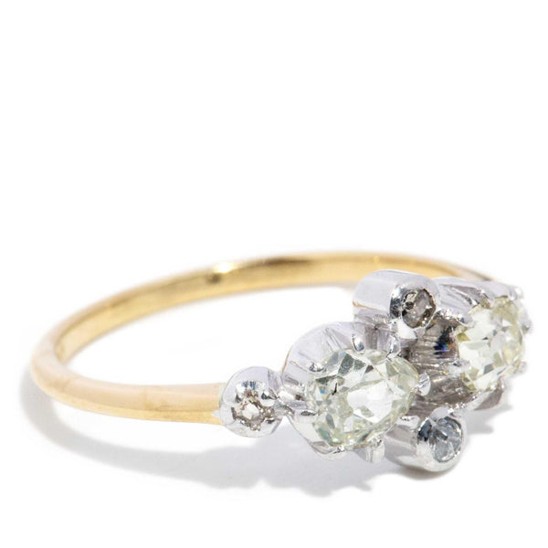 Antique Circa 1920s 0.64ct Old Cut Diamond Ring 18 Carat Gold ...